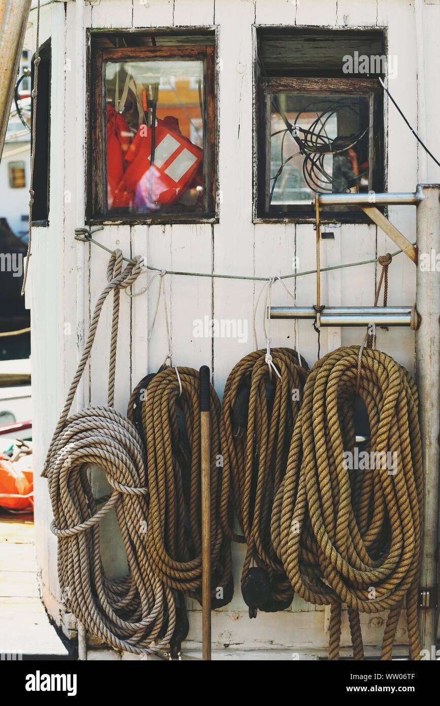 Hung Life Boat High Resolution Stock Photography and Images - Alamy