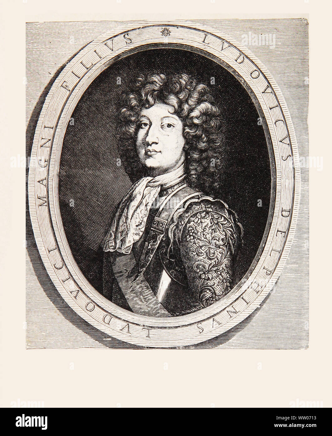 Louis, Grand Dauphin (1661 - 1711) eldest son and heir of Louis XIV ...