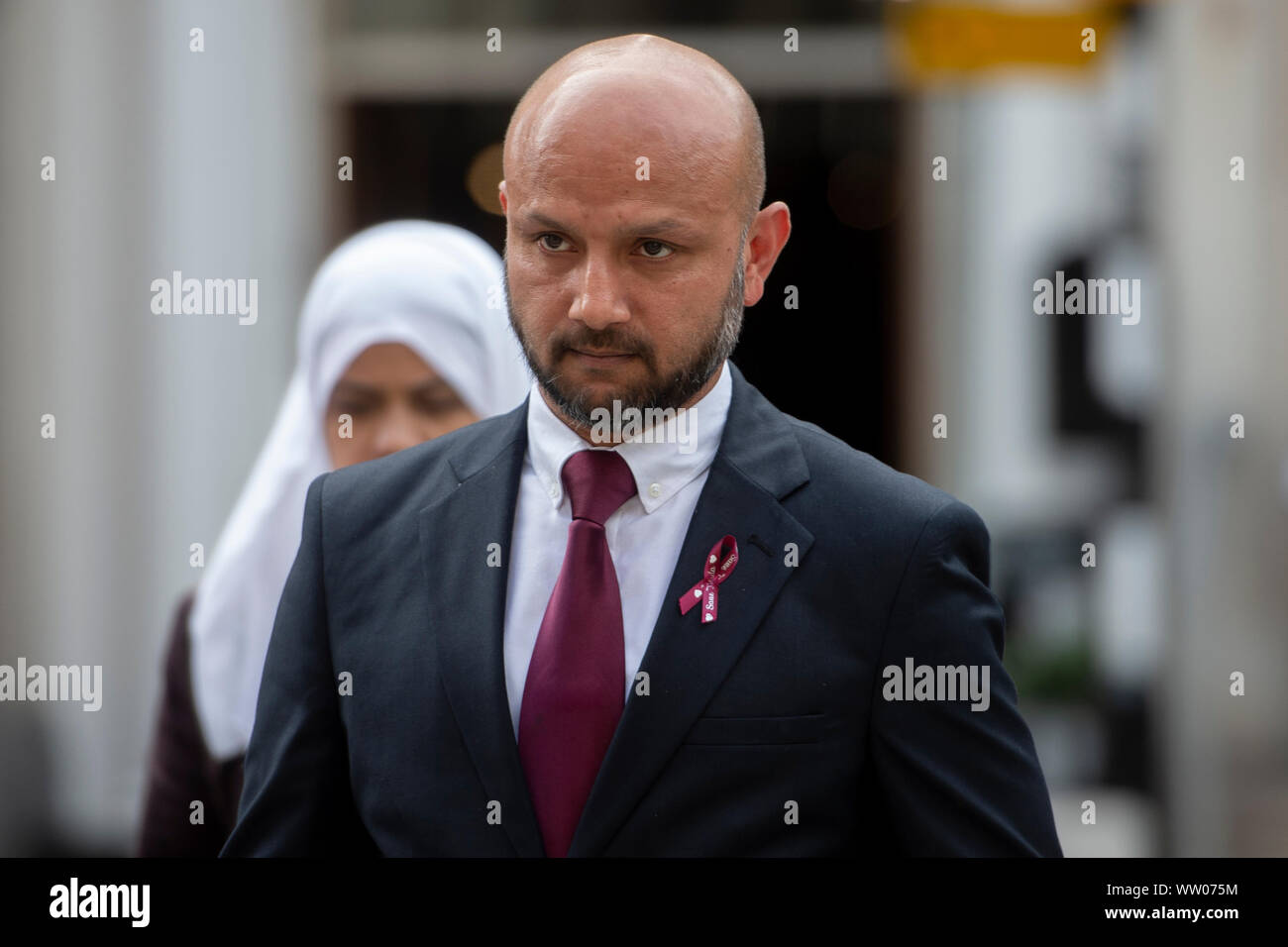 Mohammed Raqeeb arrives at the Royal Courts of Justice in London, where ...
