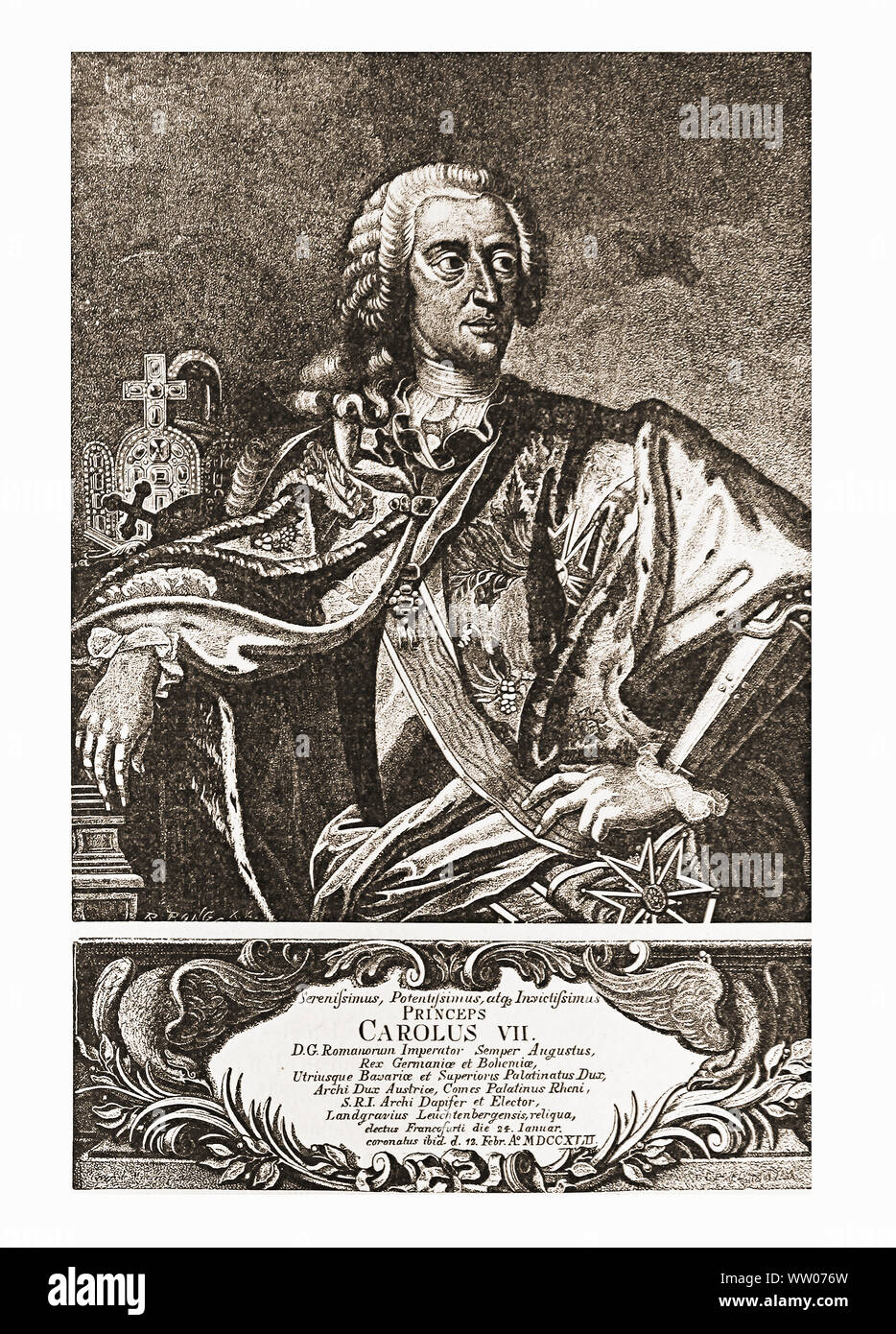 Charles VII, Holy Roman Emperor former Prince-elector of Bavaria of the ...