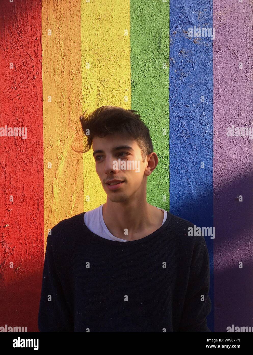 The rainbow man hi-res stock photography and images - Alamy