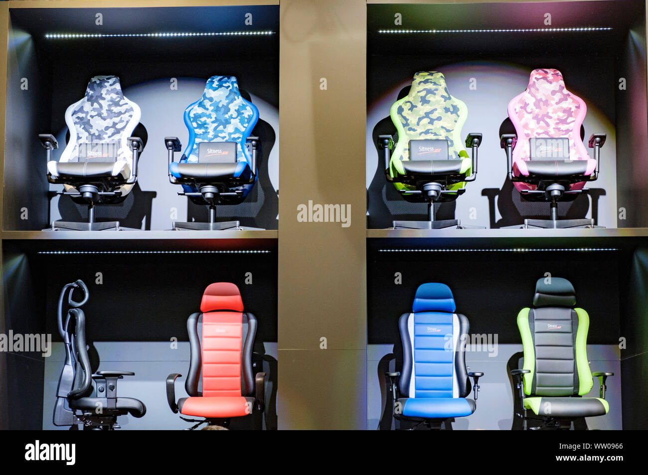 gaming chairs at gamescom , world’s largest trade fair for computer and ...