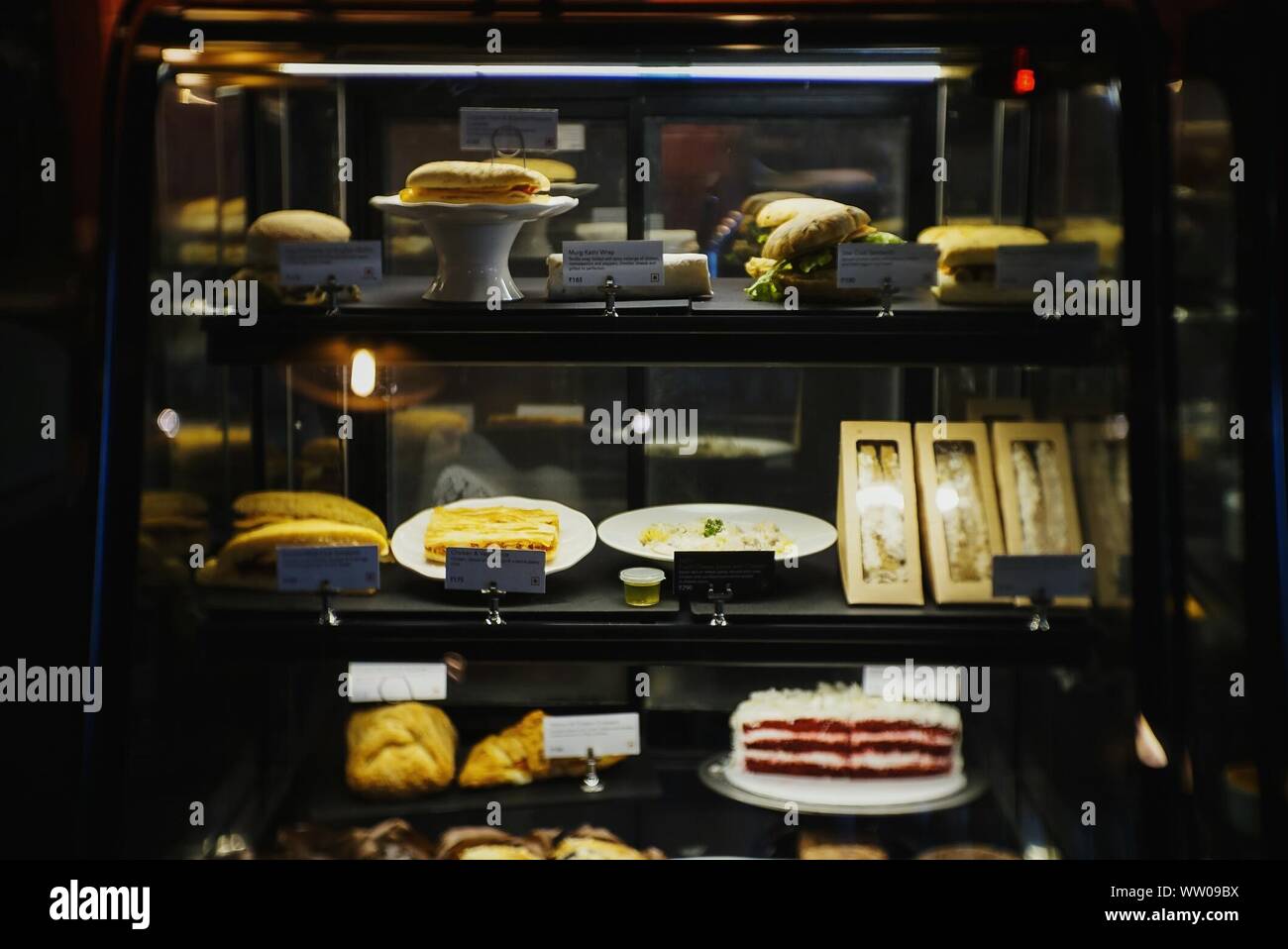Glass Display Cabinet Food High Resolution Stock Photography and Images ...