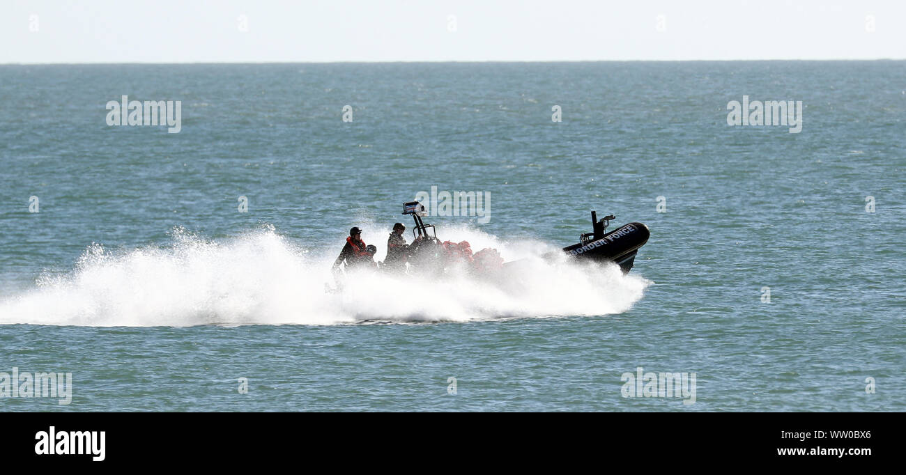A Border Force vessel on patrol , near Dover in Kent Stock Photo - Alamy