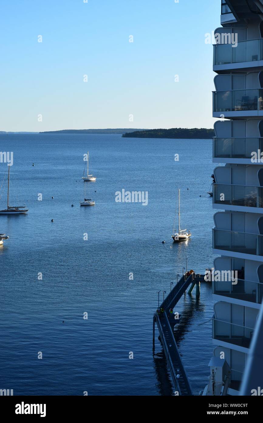 Cruise ship at Portland, Maine Stock Photo - Alamy