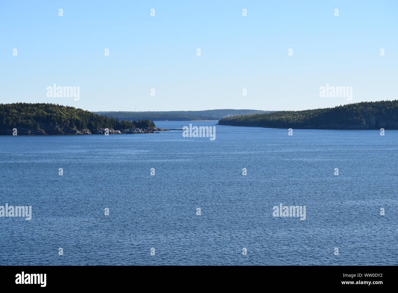 Islands off Bar Harbor Stock Photo - Alamy