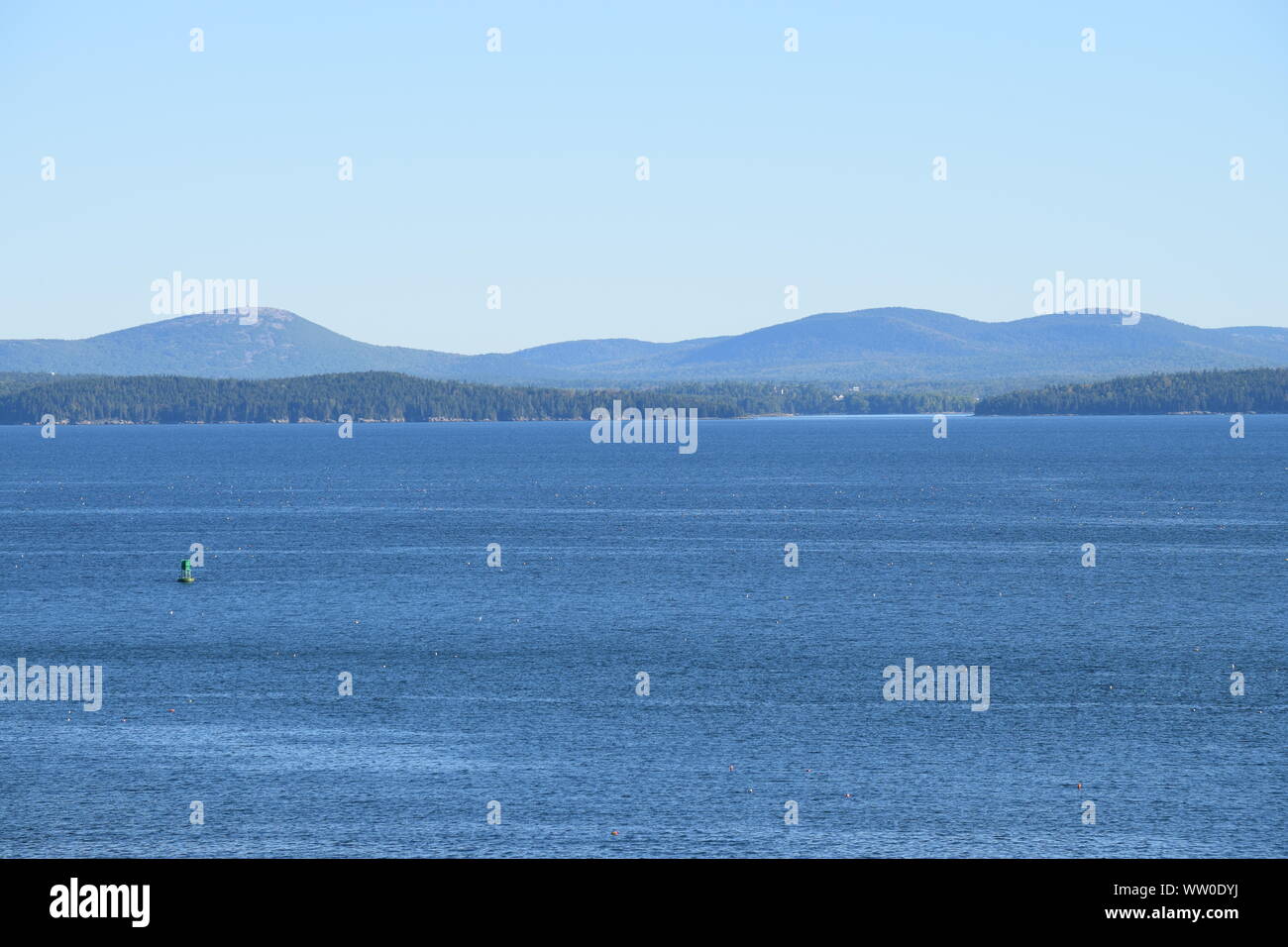 Islands off Bar Harbor Stock Photo - Alamy