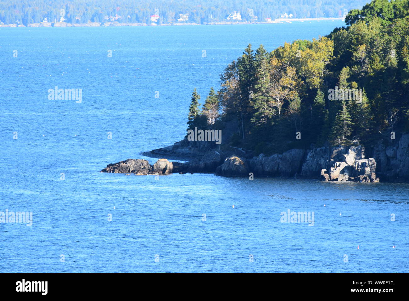 Islands off Bar Harbor Stock Photo - Alamy
