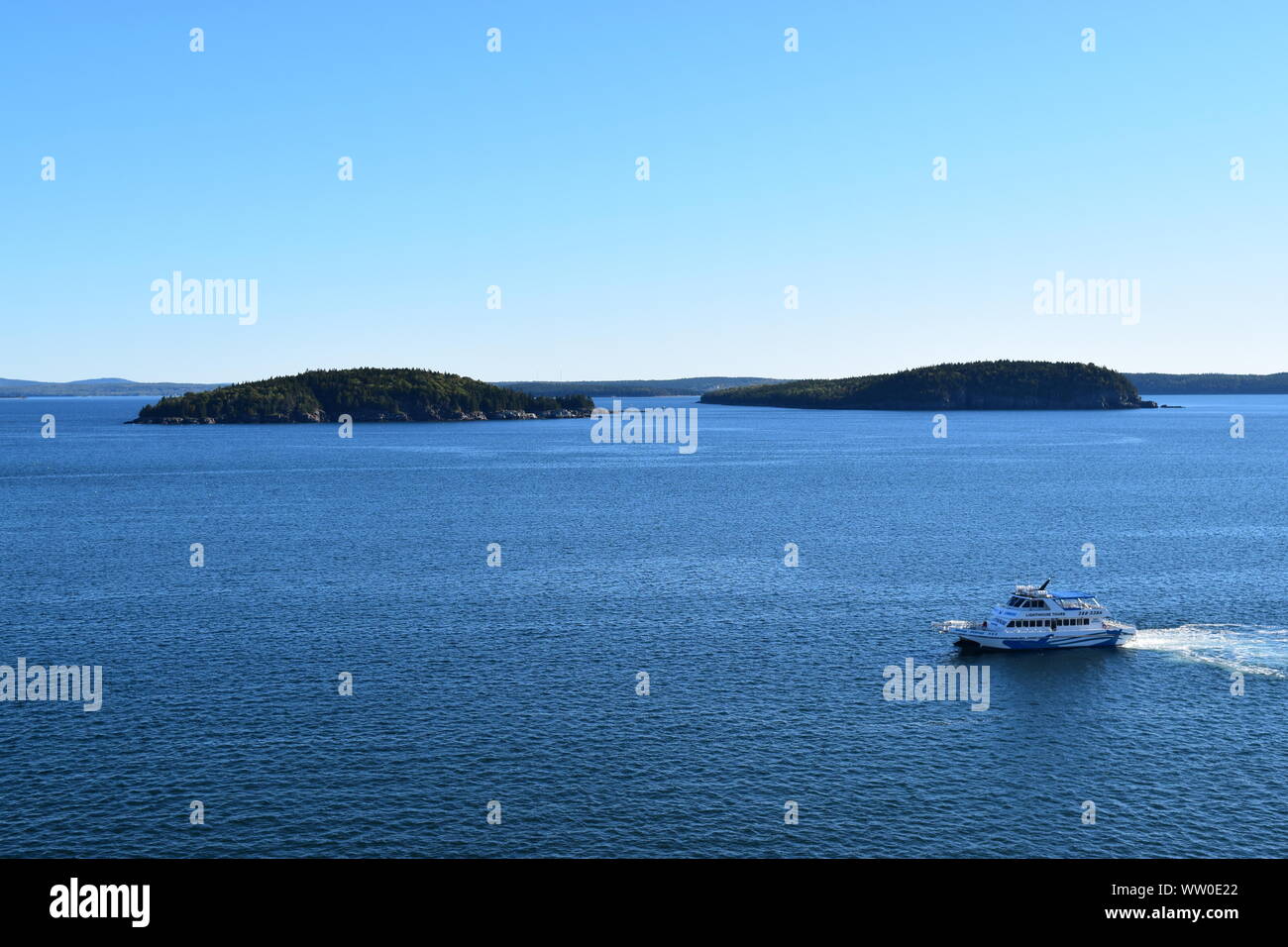 Islands off Bar Harbor Stock Photo - Alamy