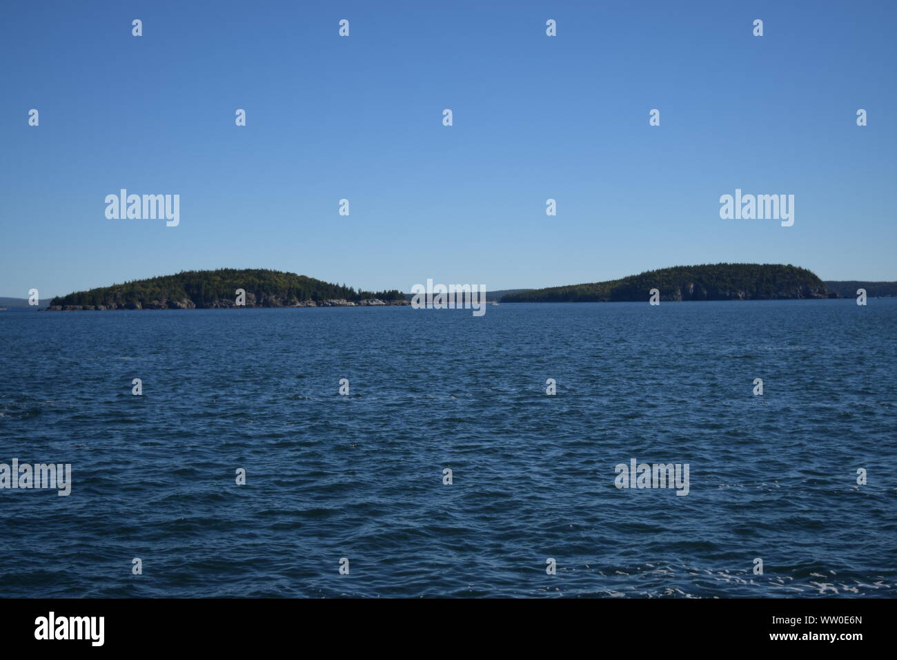 Islands off Bar Harbor Stock Photo - Alamy
