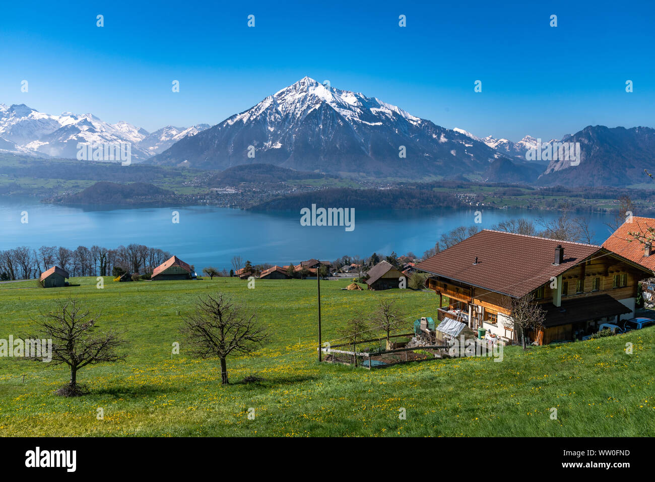 Spring in Switzerland Stock Photo - Alamy