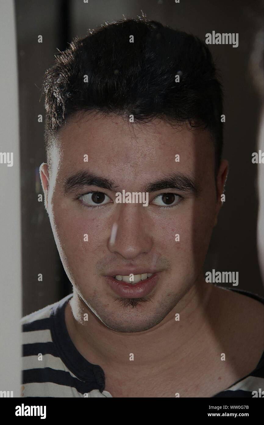 Asian man looking mirror hi-res stock photography and images - Alamy