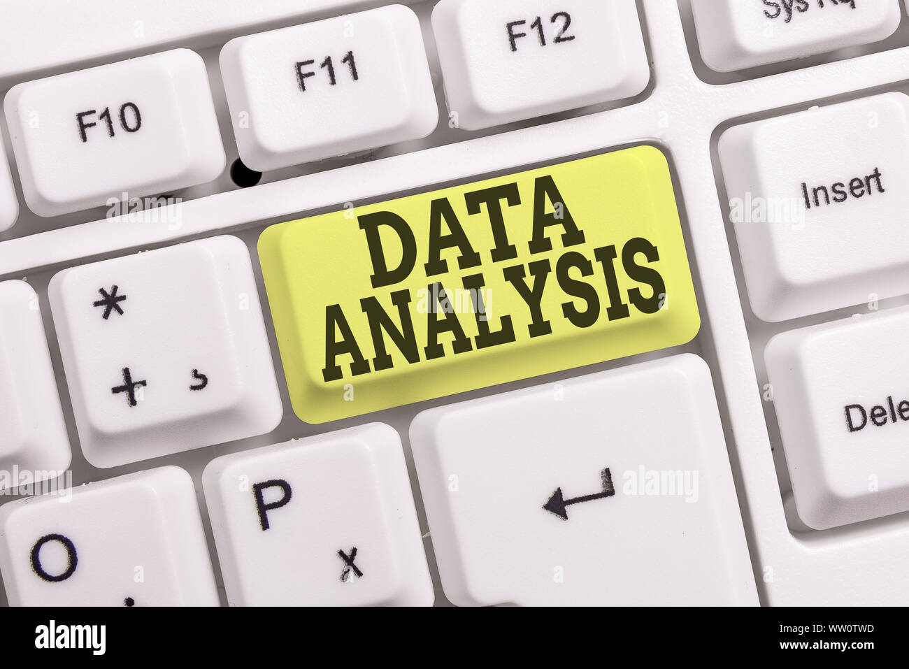 Conceptual hand writing showing Data Analysis. Concept meaning Translate numbers to Analytical ...