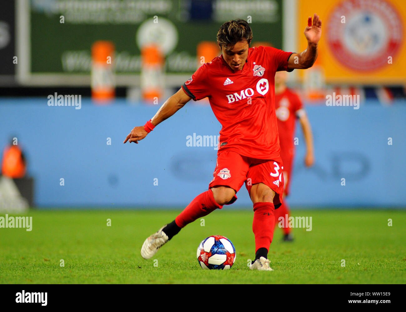 New York, NY, USA. 11th Sep, 2019. Toronto FC midfielder Tsubasa Endoh ...