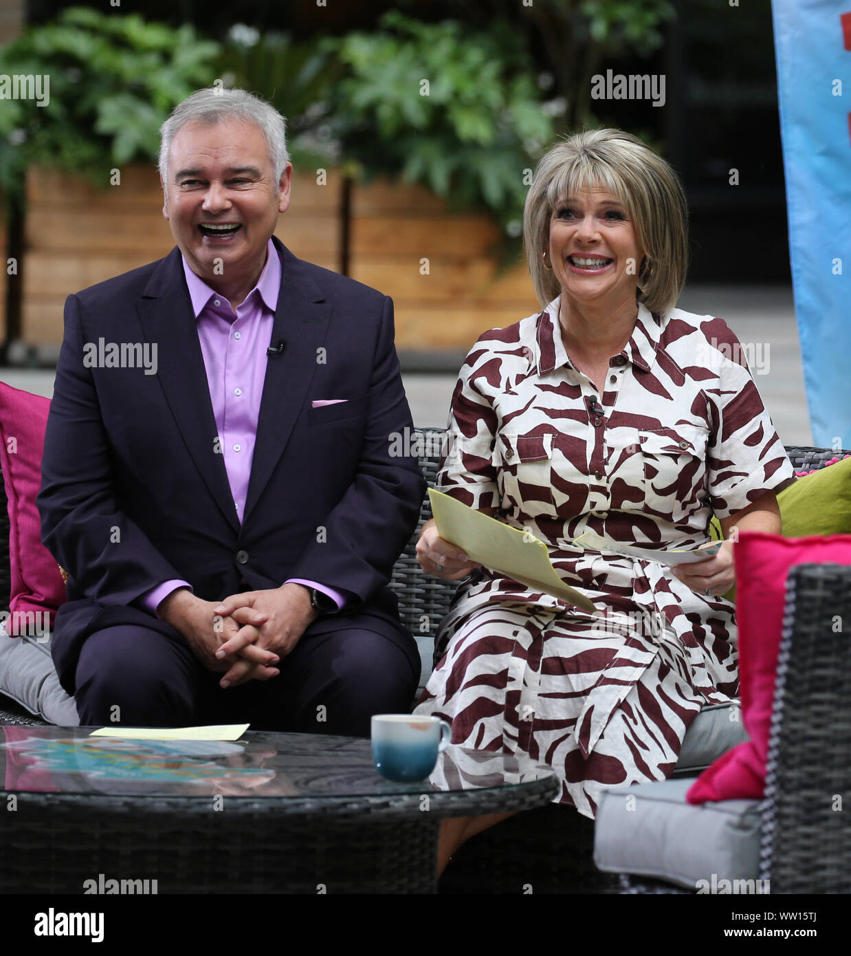 Eamonn Holmes and Ruth Langsford filming outside ITV Studios Featuring ...