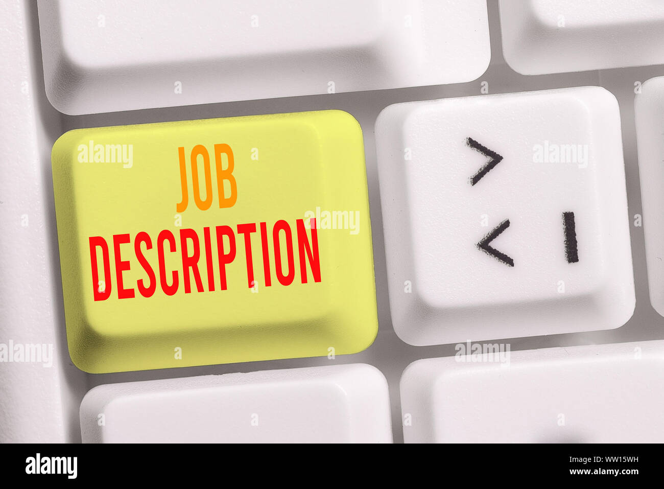 Handwriting text writing Job Description. Conceptual photo a formal ...