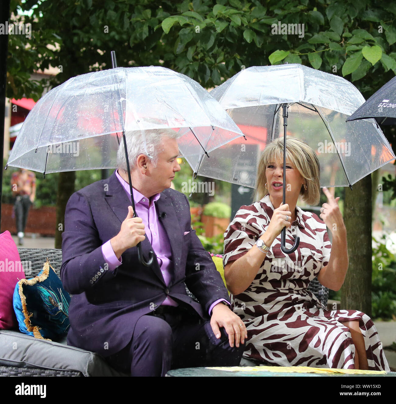 Eamonn Holmes and Ruth Langsford filming outside ITV Studios Featuring ...