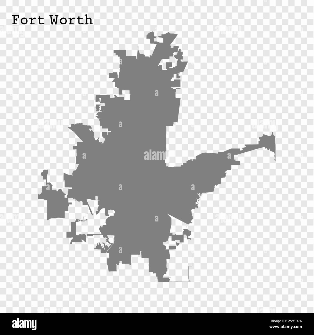 Vintage fort worth map Stock Vector Images - Alamy