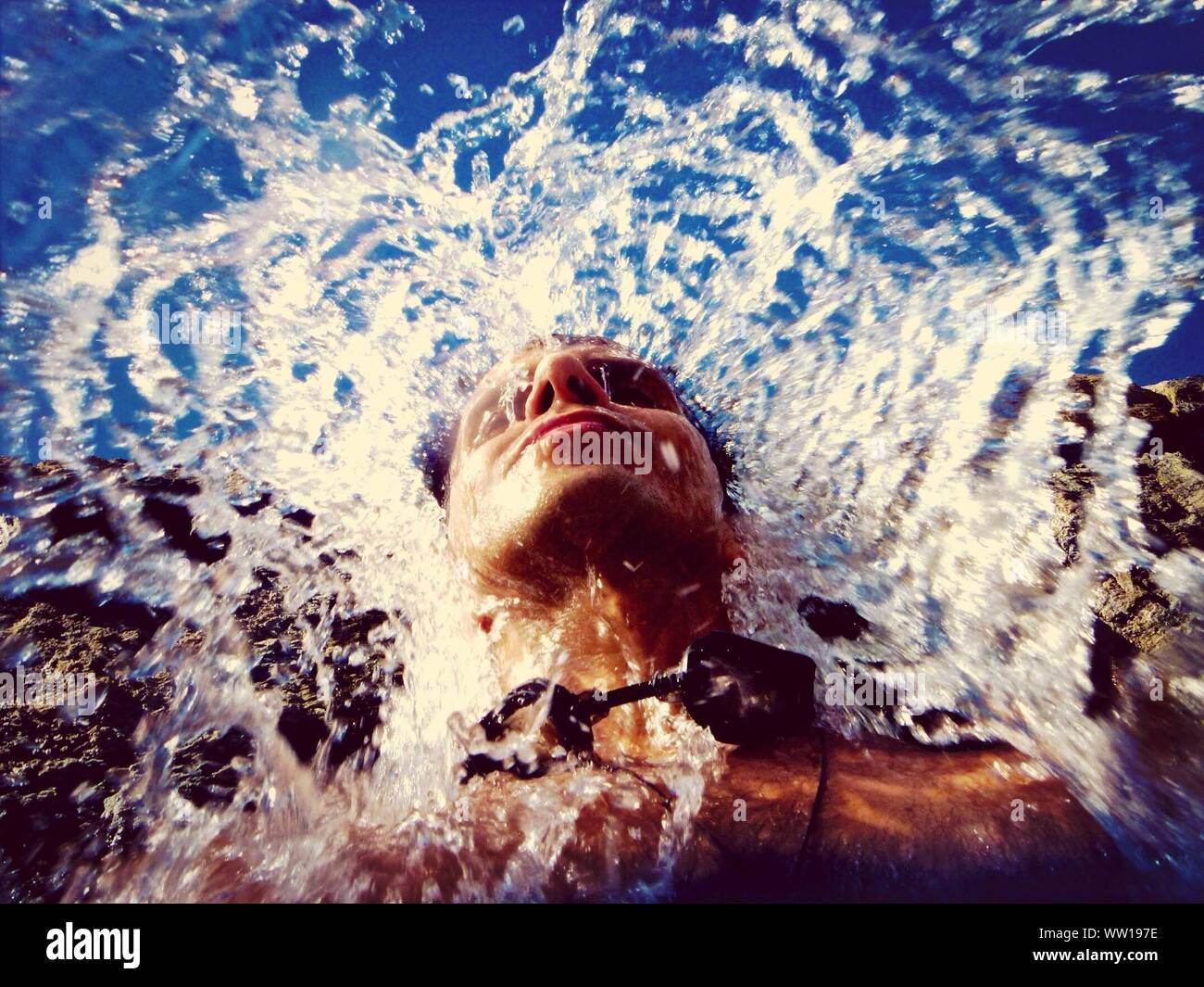 Man under water hi-res stock photography and images - Alamy