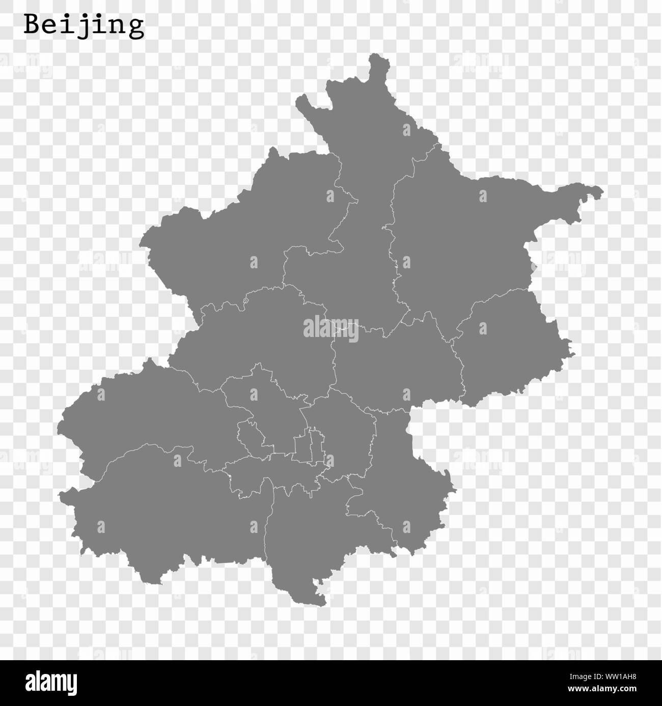 High quality Map Beijing City. vector illustration Stock Vector Image ...
