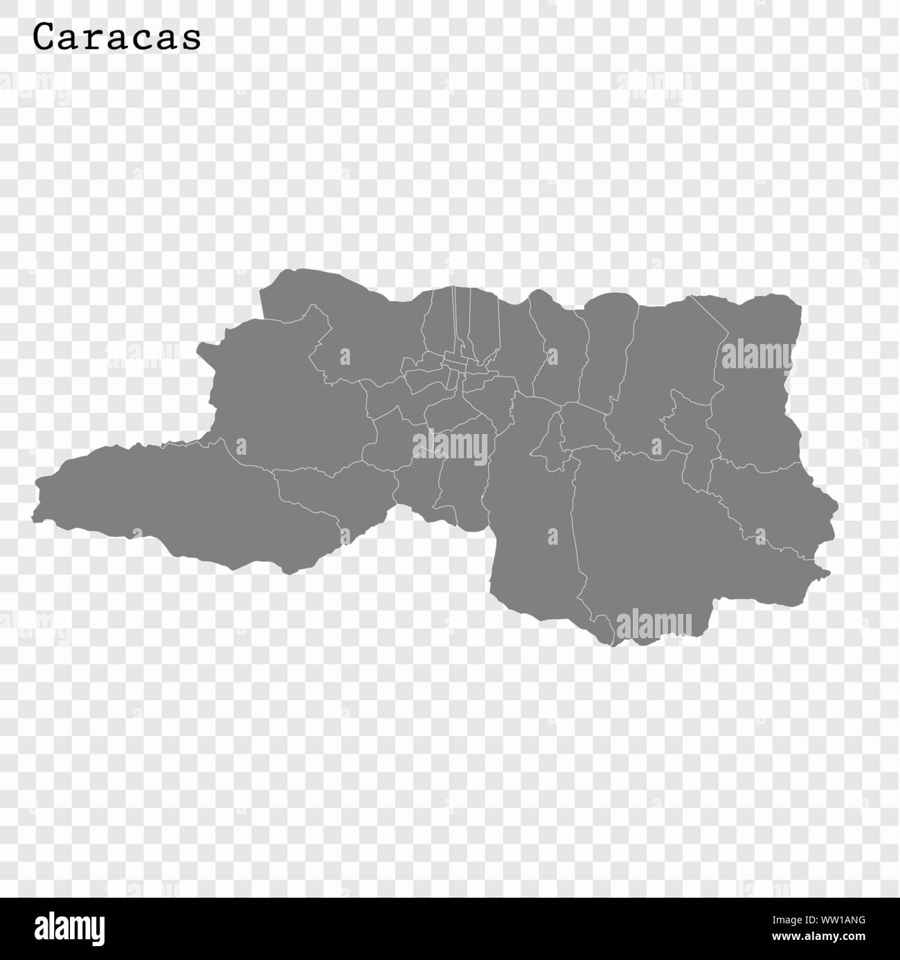 High quality Map Caracas City. vector illustration Stock Vector Image ...