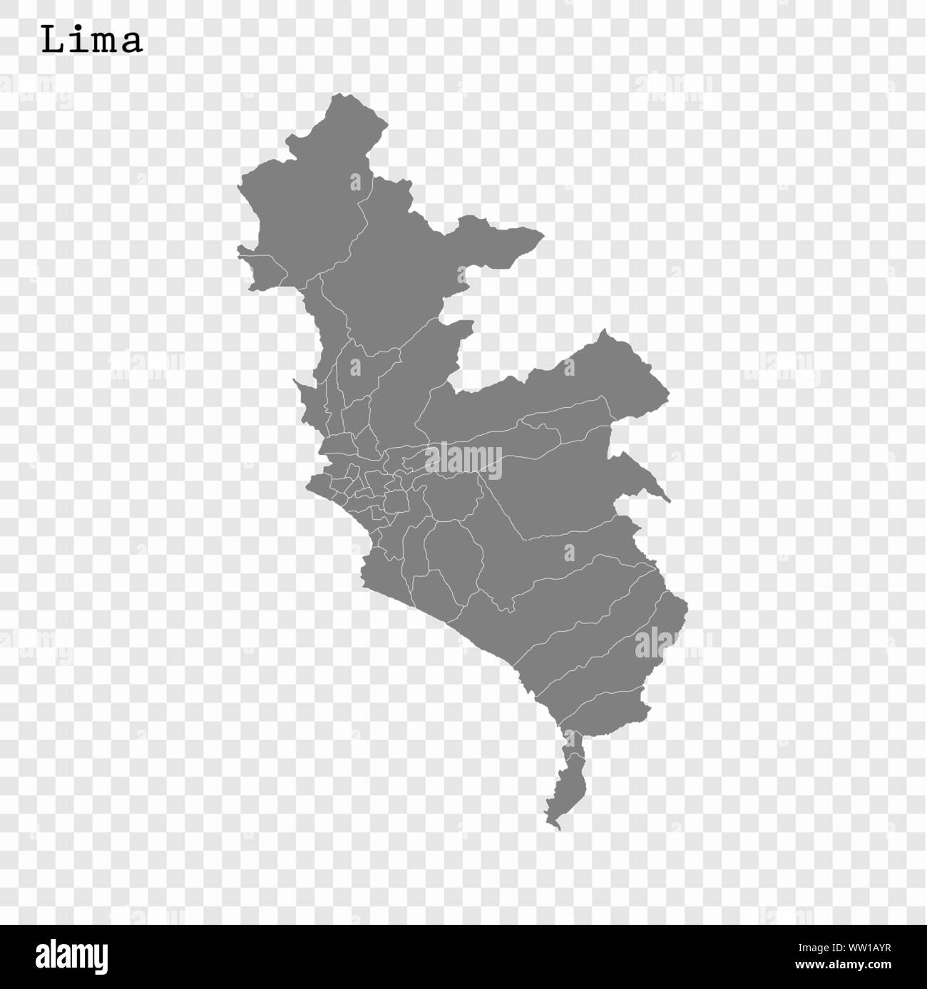High quality Map Lima City. vector illustration Stock Vector Image ...