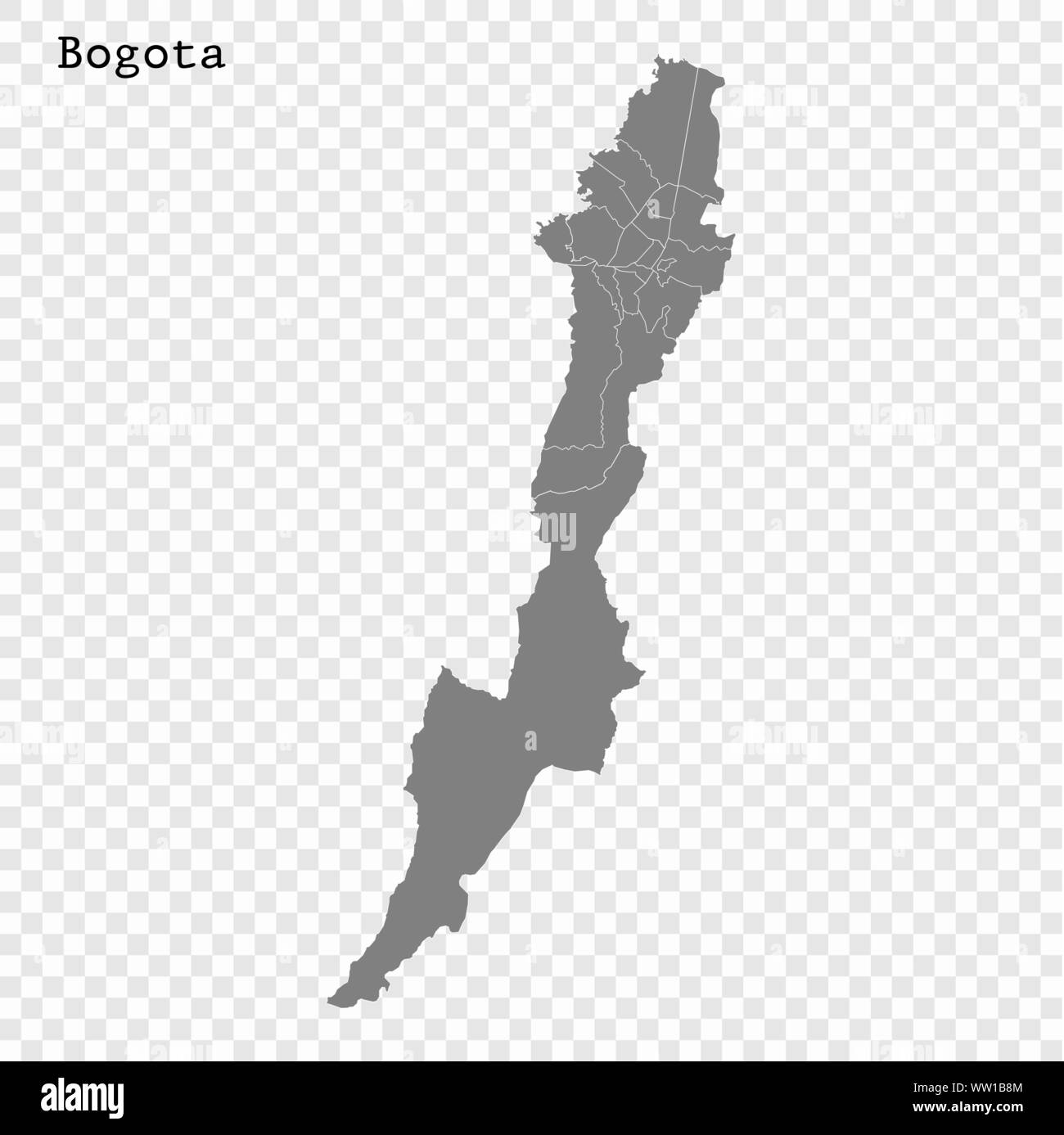 High quality Map Bogota City. vector illustration Stock Vector Image ...