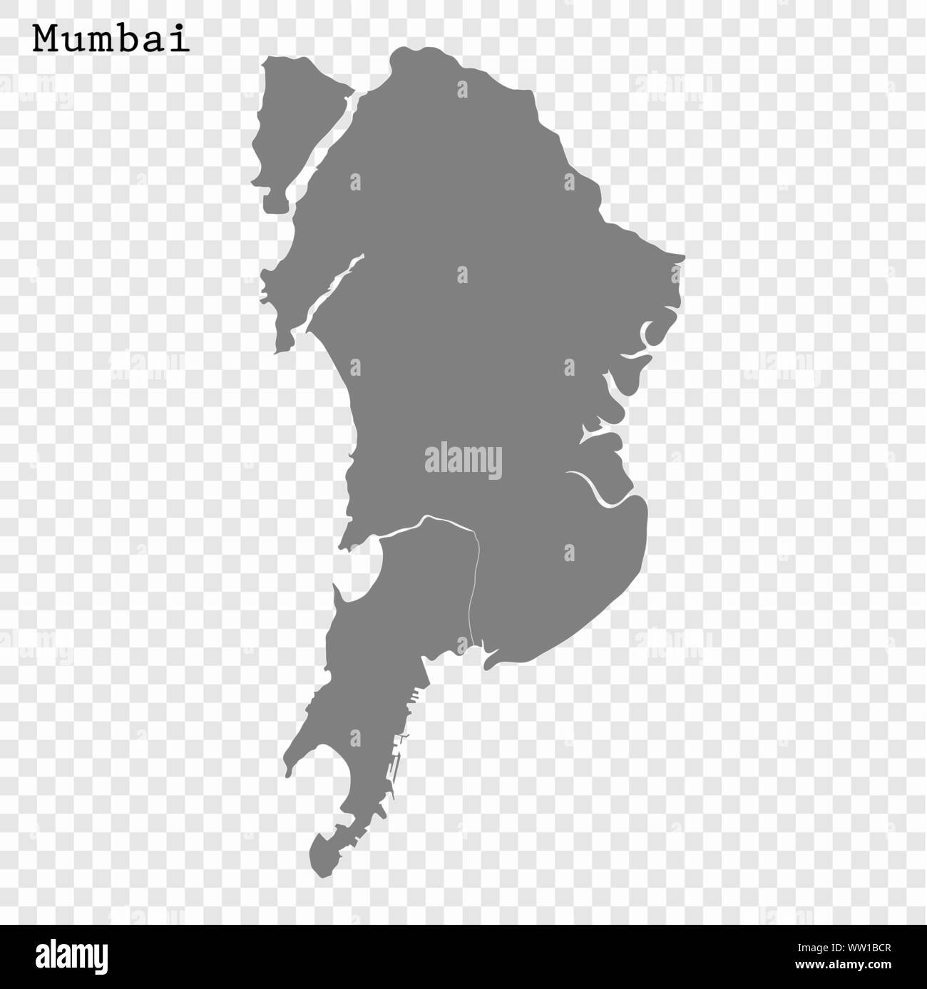 Map of mumbai Stock Vector Images - Alamy