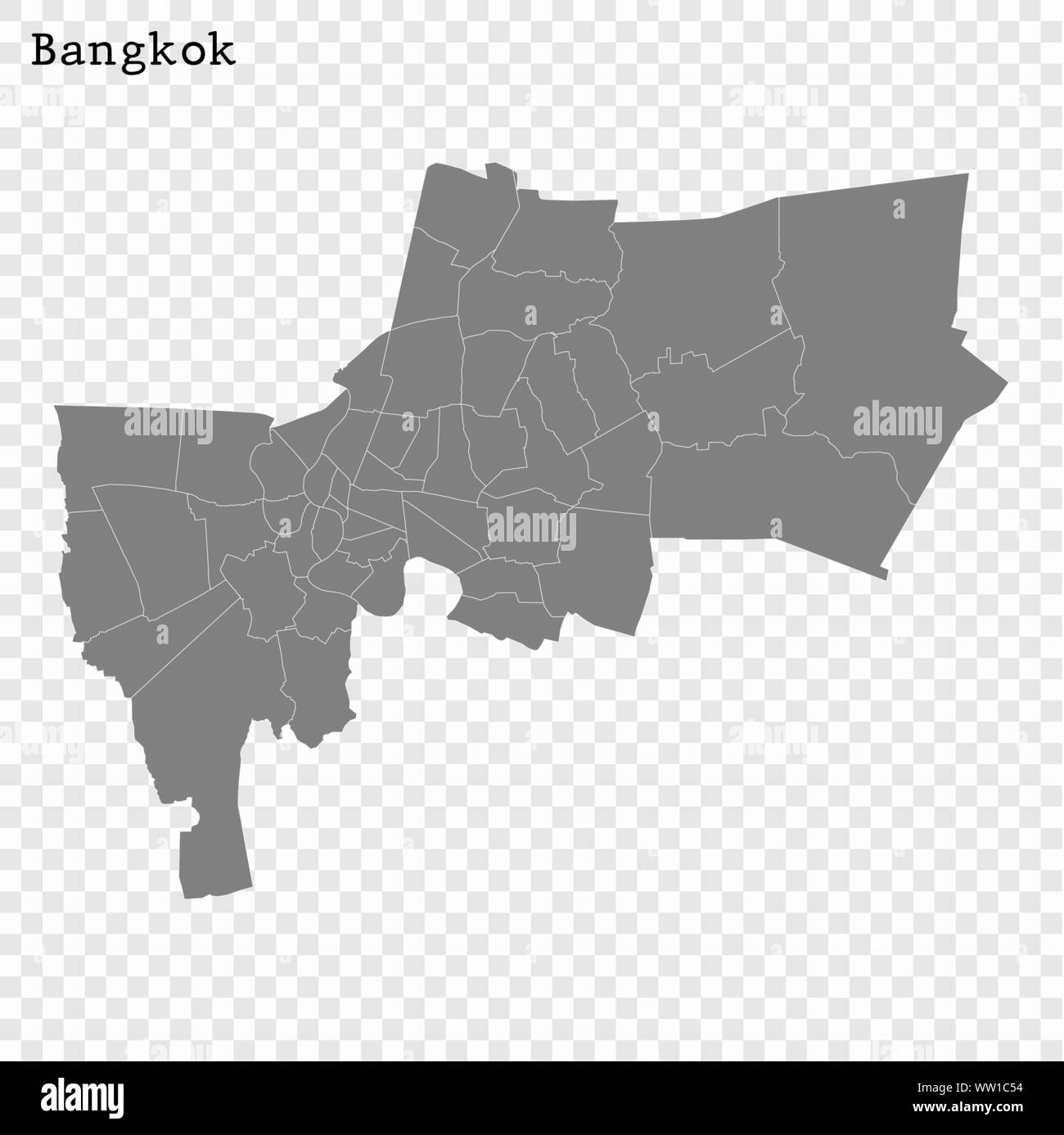 High quality Map Bangkok City. vector illustration Stock Vector Image ...