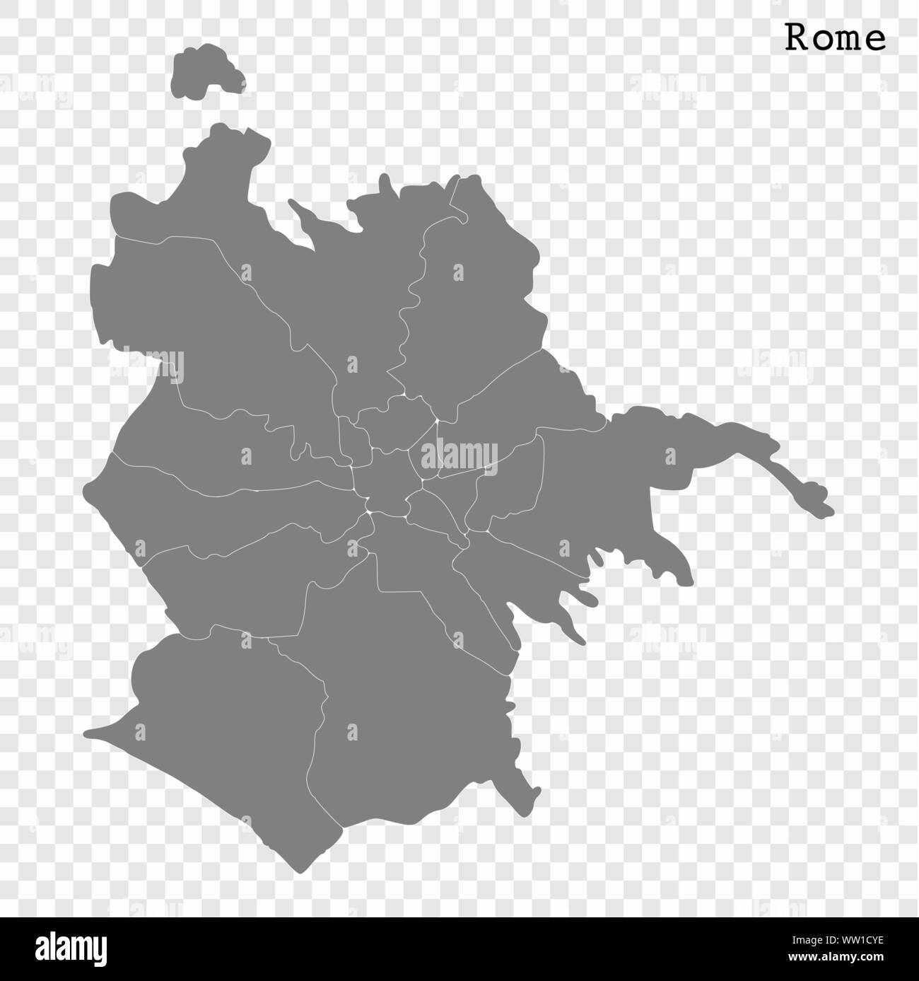 High quality Map Rome City. vector illustration Stock Vector Image ...