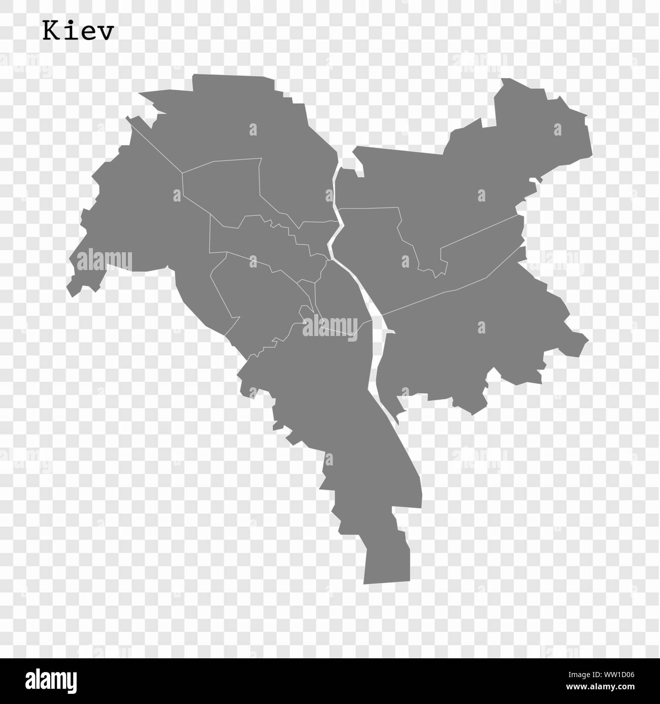 High quality Map Kiev City. vector illustration Stock Vector Image ...