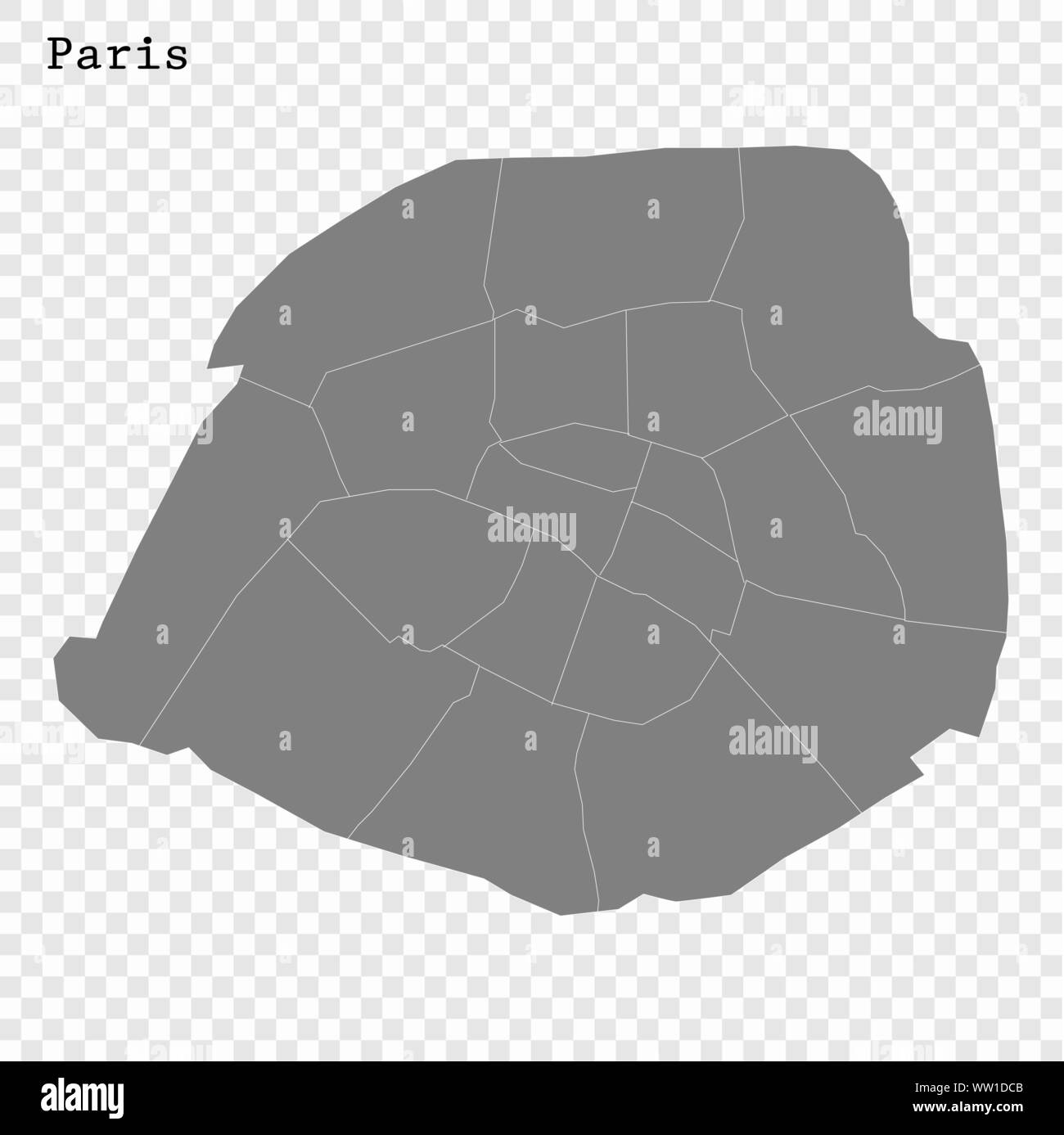 High quality Map Paris City. vector illustration Stock Vector Image ...