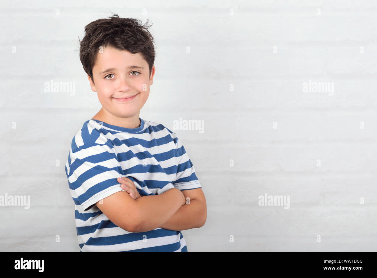 Boy with striped shirt hi-res stock photography and images - Alamy