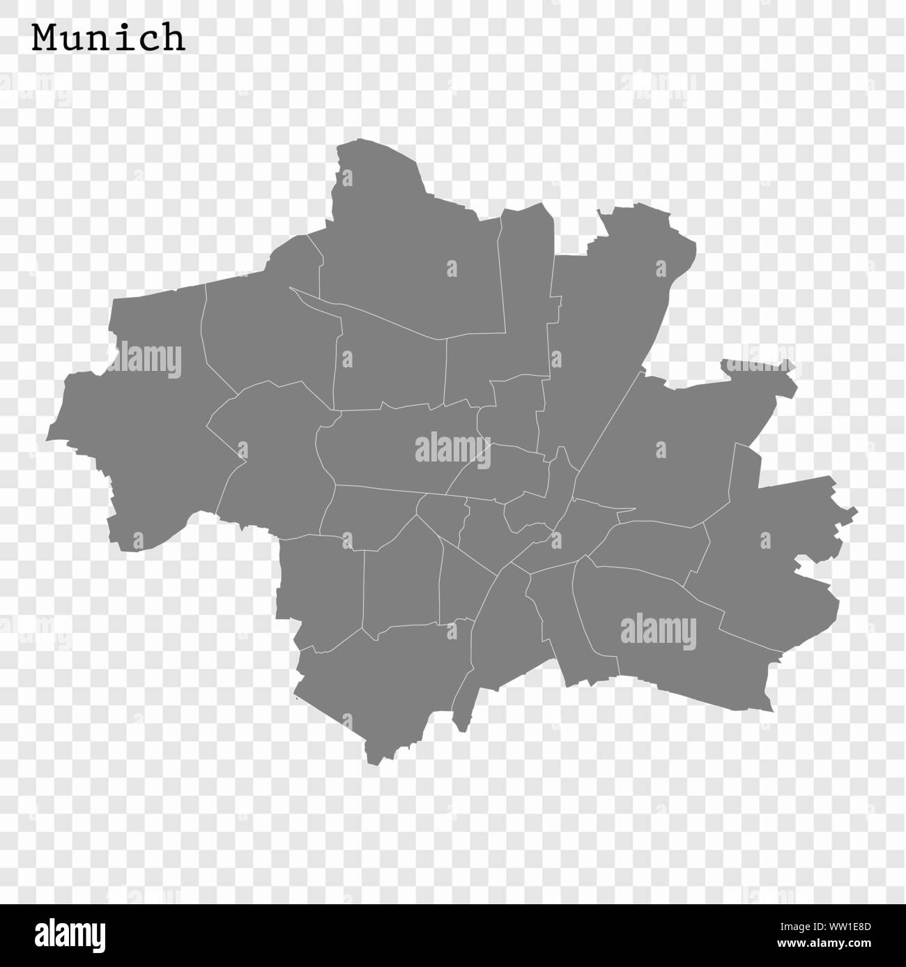 High quality Map Munich City. vector illustration Stock Vector Image ...