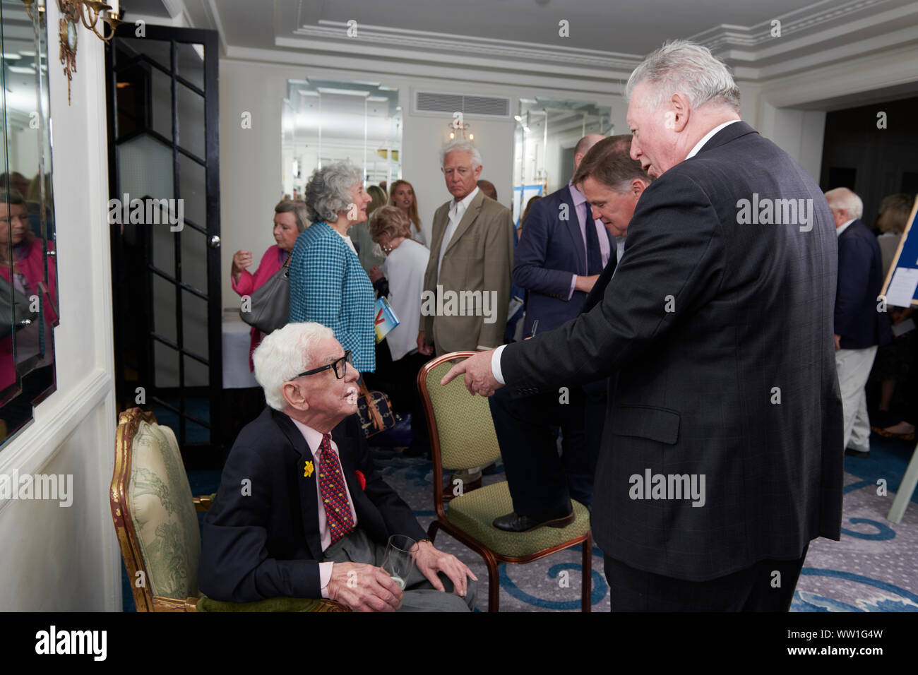 Barry Cryer, Marcus Berkmann & John McEntee at The Oldie Literary Lunch ...