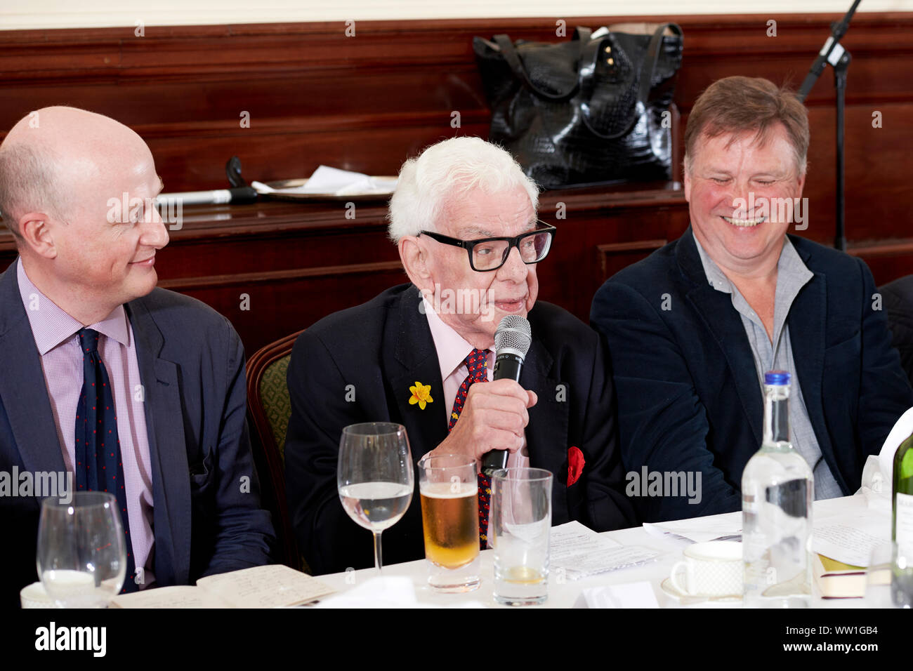 Harry Mount, Barry Cryer & Marcus Berkmann at The Oldie Literary Lunch ...