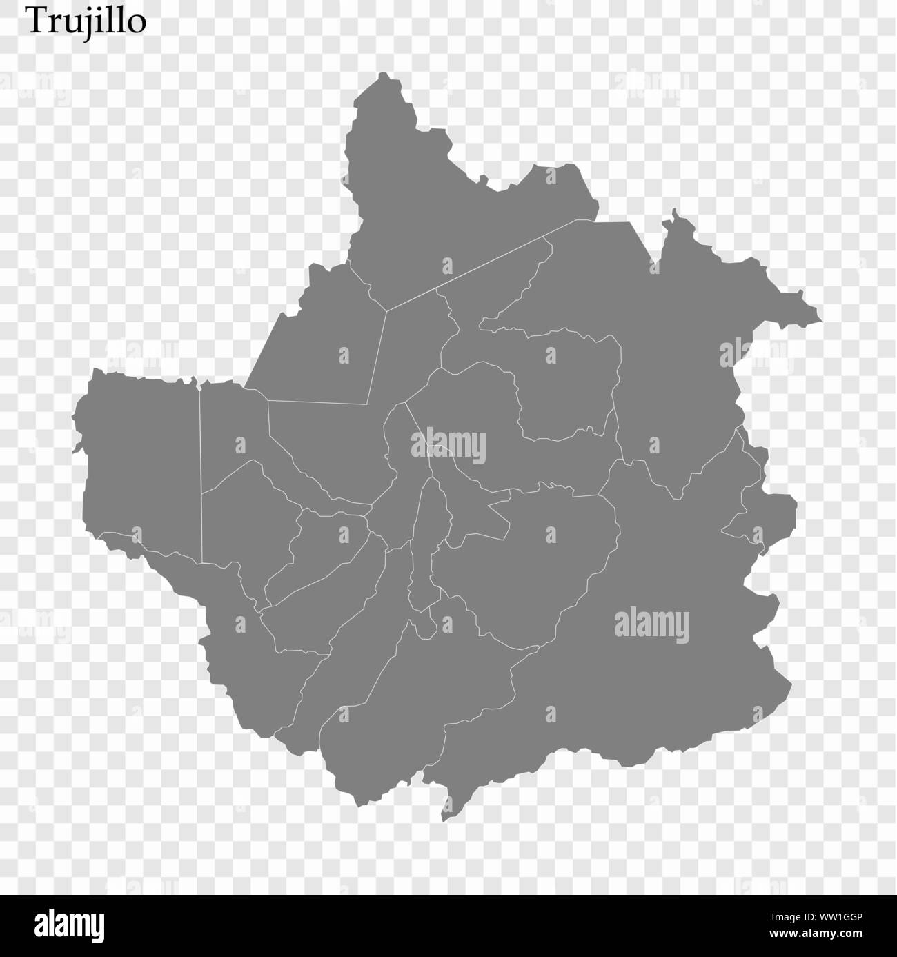 Map of trujillo hi-res stock photography and images - Alamy