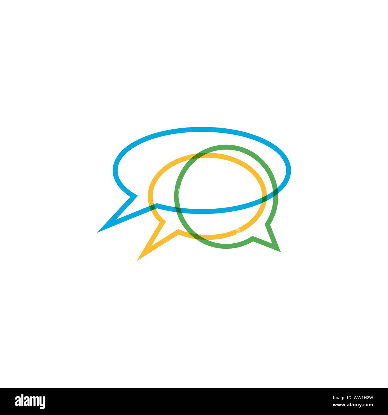 Chat graphic design template vector isolated illustration Stock Vector ...