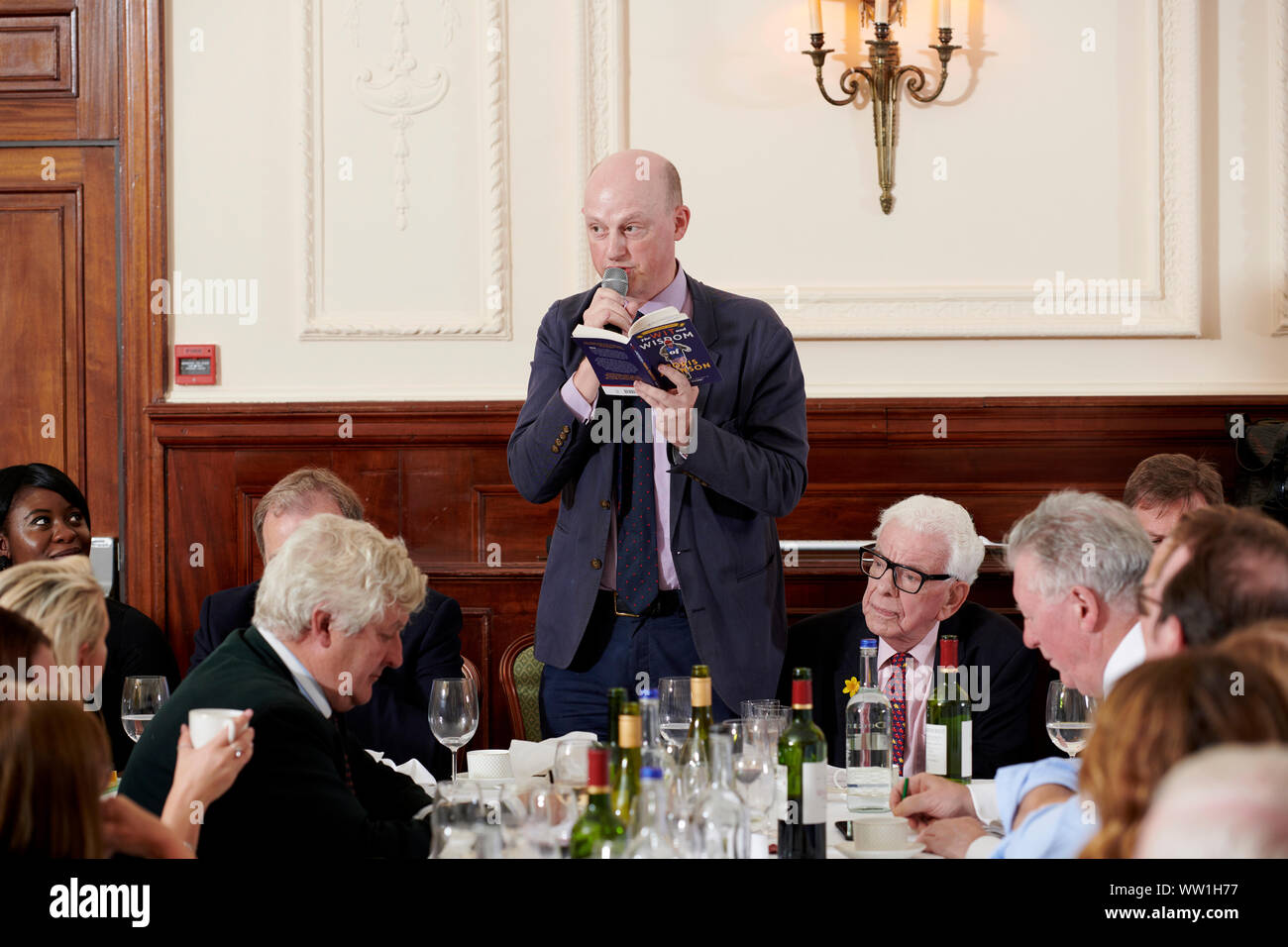 Harry Mount at The Oldie Literary Lunch 10/09/19 Stock Photo - Alamy