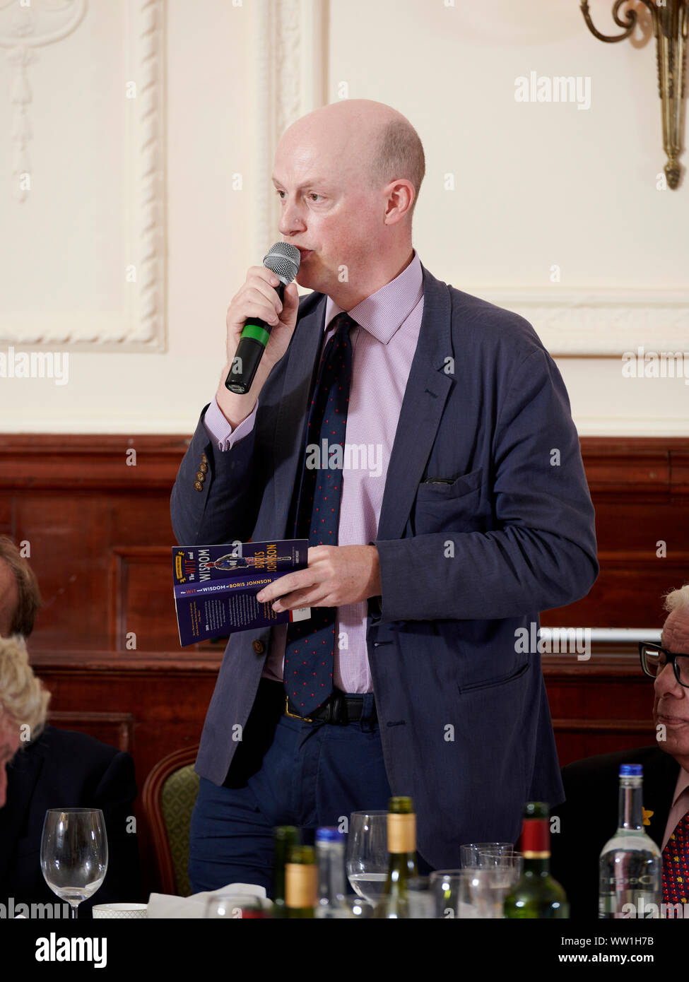 Harry Mount at The Oldie Literary Lunch 10/09/19 Stock Photo - Alamy