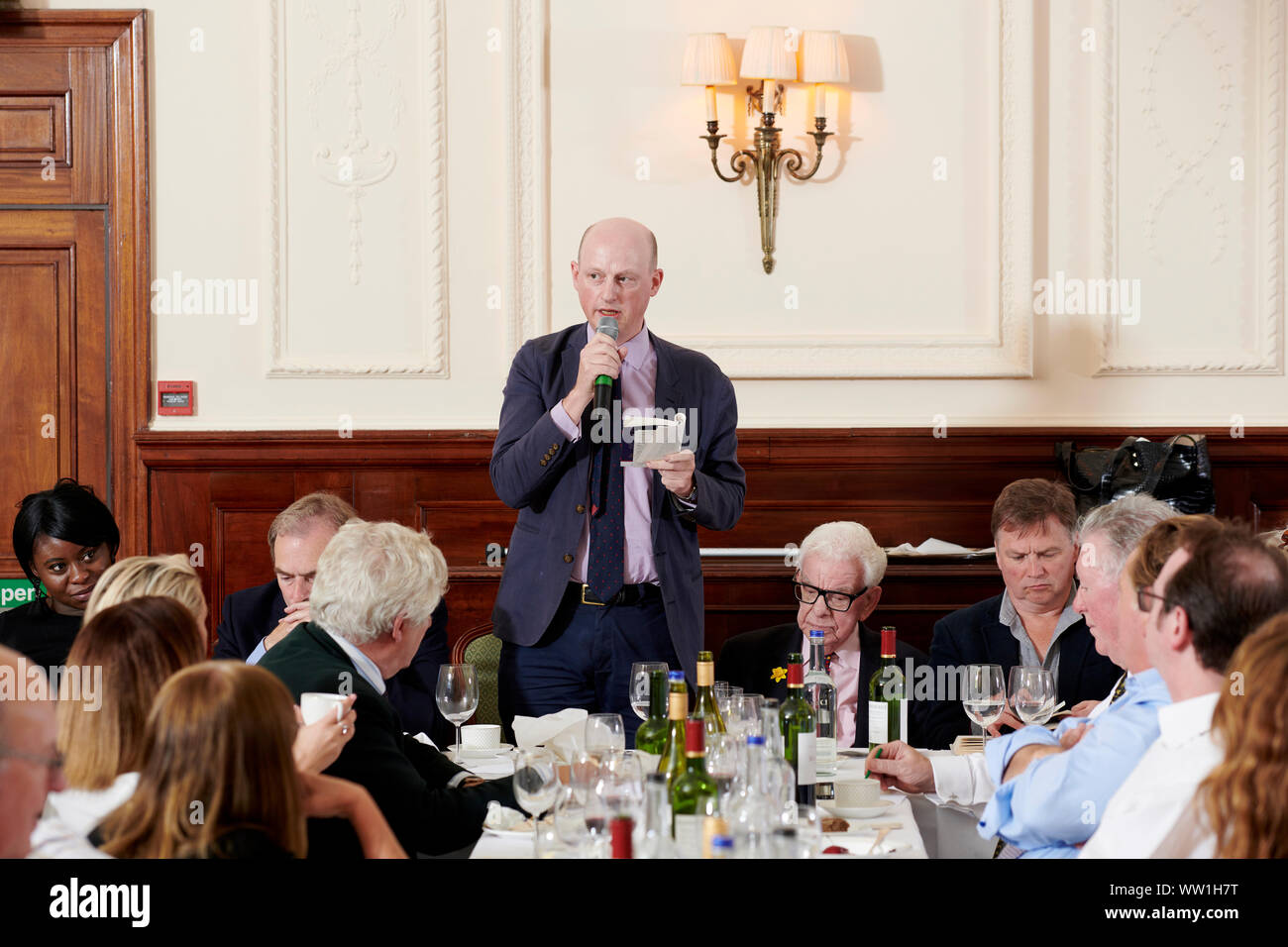 Harry Mount at The Oldie Literary Lunch 10/09/19 Stock Photo - Alamy