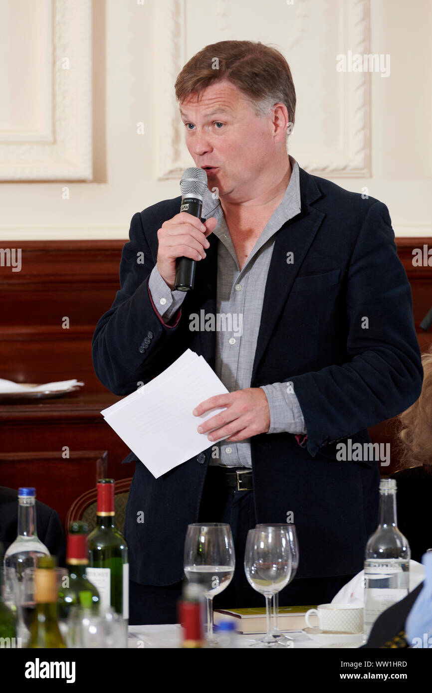Marcus Berkmann at The Oldie Literary Lunch 10/09/19 Stock Photo - Alamy