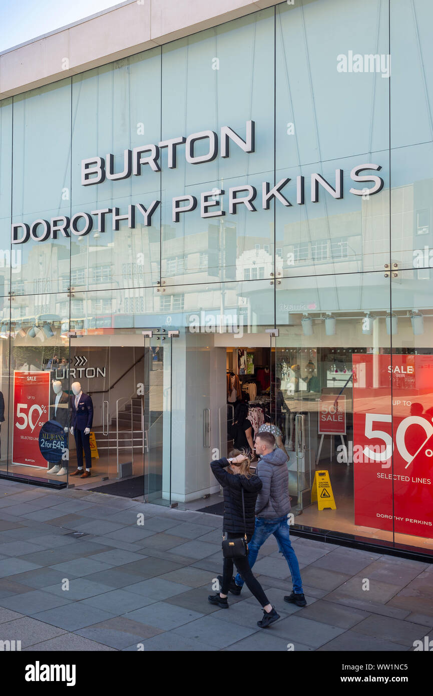 Dorothy Perkins & Burtons storefronts in Brighton, UK Stock Photo - Alamy