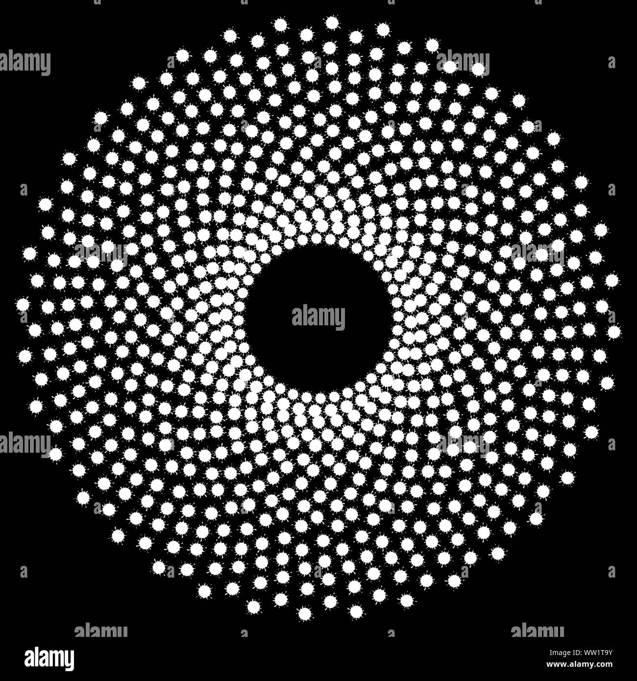 abstract dots circle background design Stock Photo - Alamy