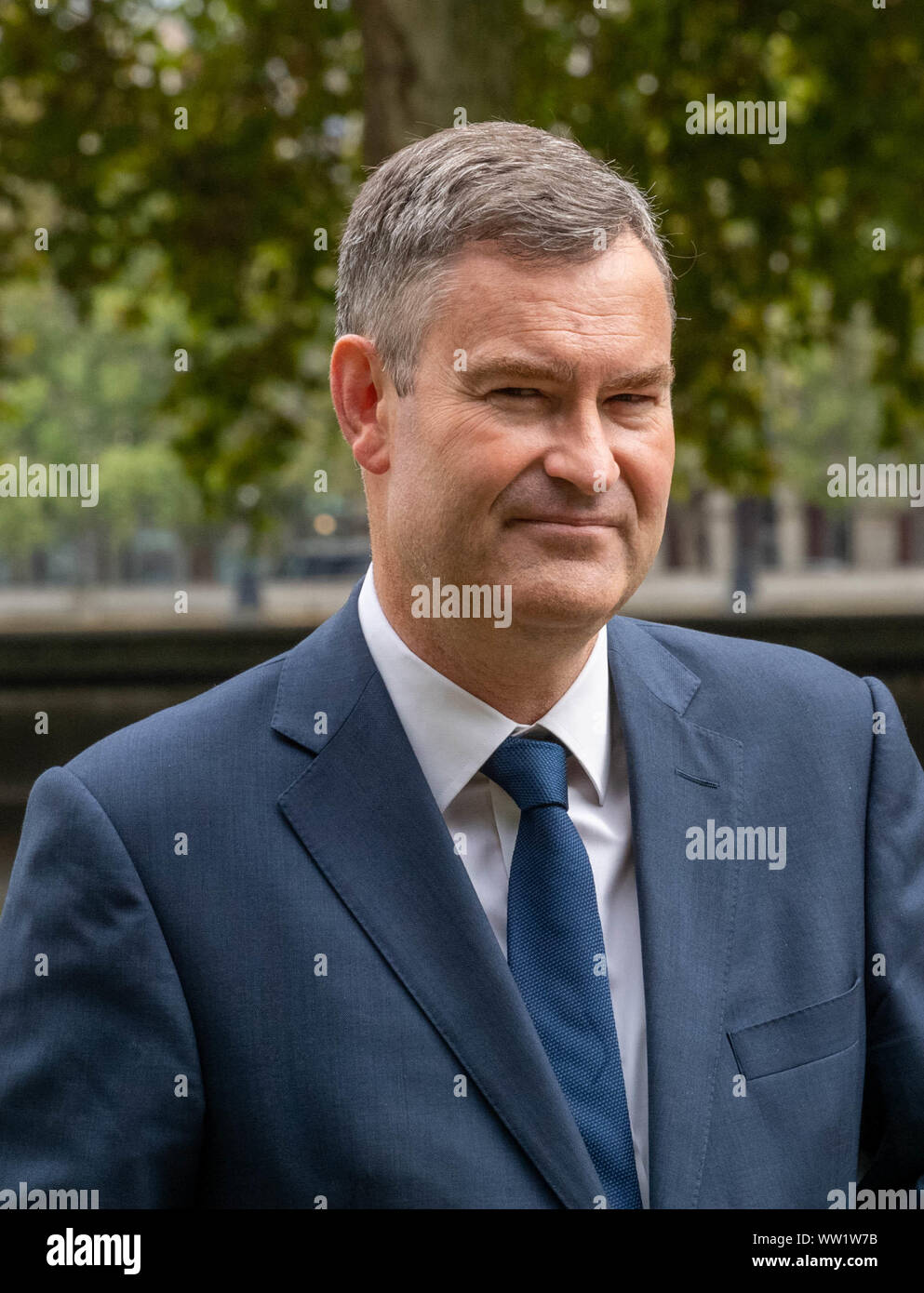 London, UK. 12th Sep, 2019. David Gauke MP, interviewed at Westminster ...
