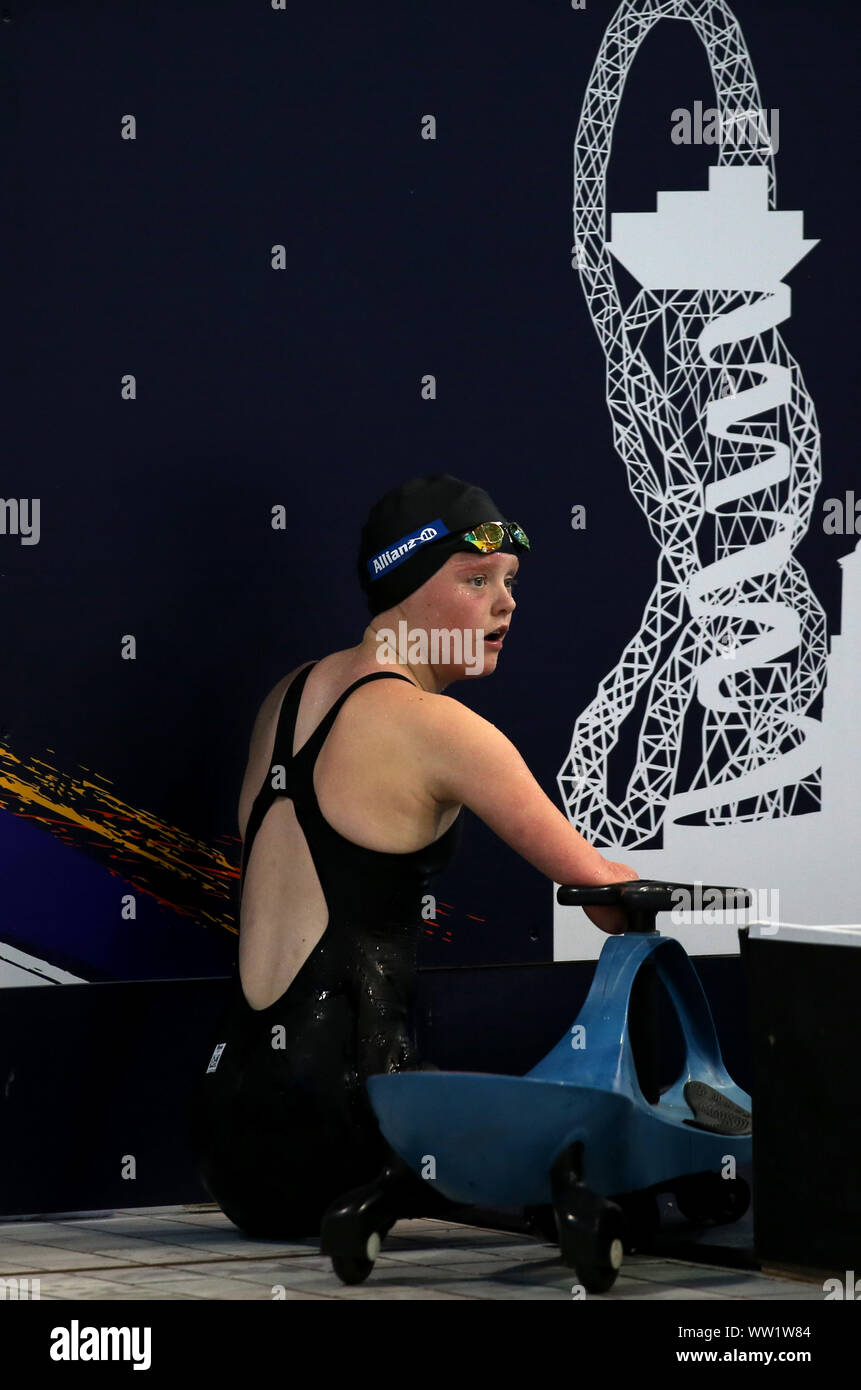 Great Britain's Ellie Challis after the Women's 50m Butterfly S5 Heat 1 ...