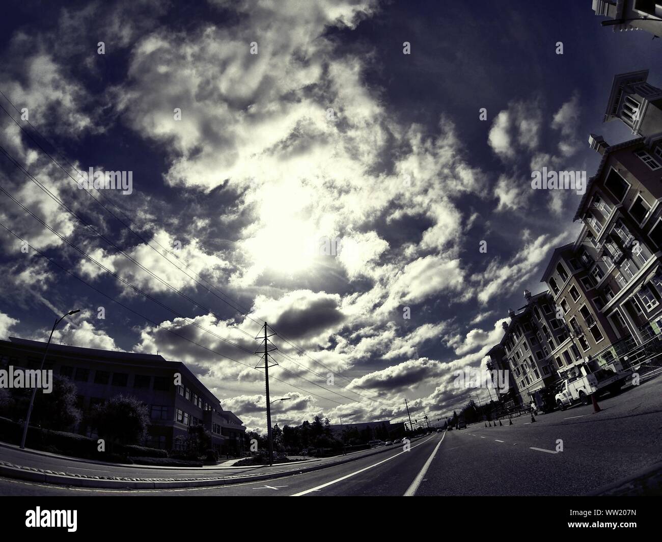 Future city street hi-res stock photography and images - Alamy