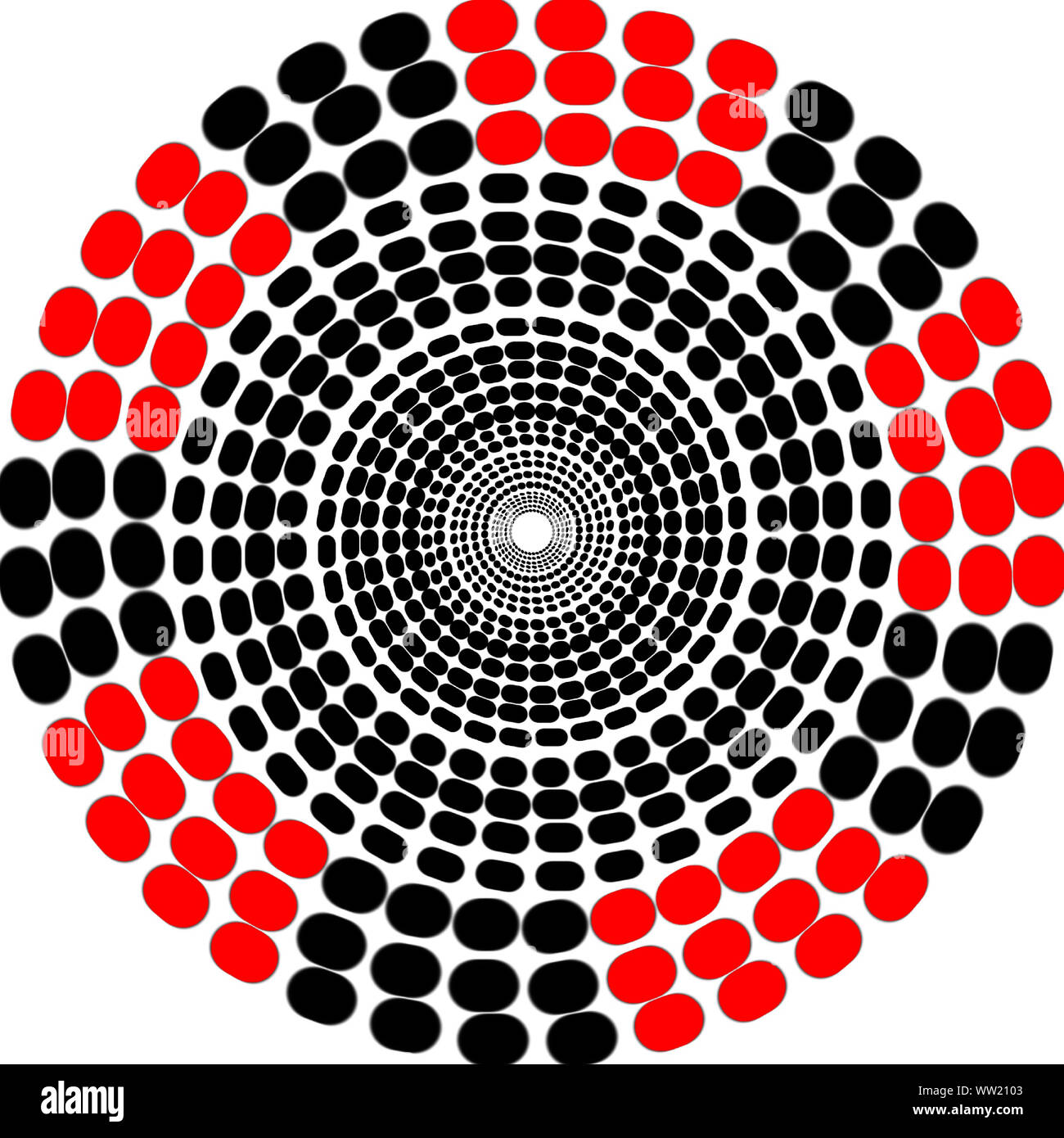 Abstract dotted halftone background Cut Out Stock Images & Pictures - Alamy