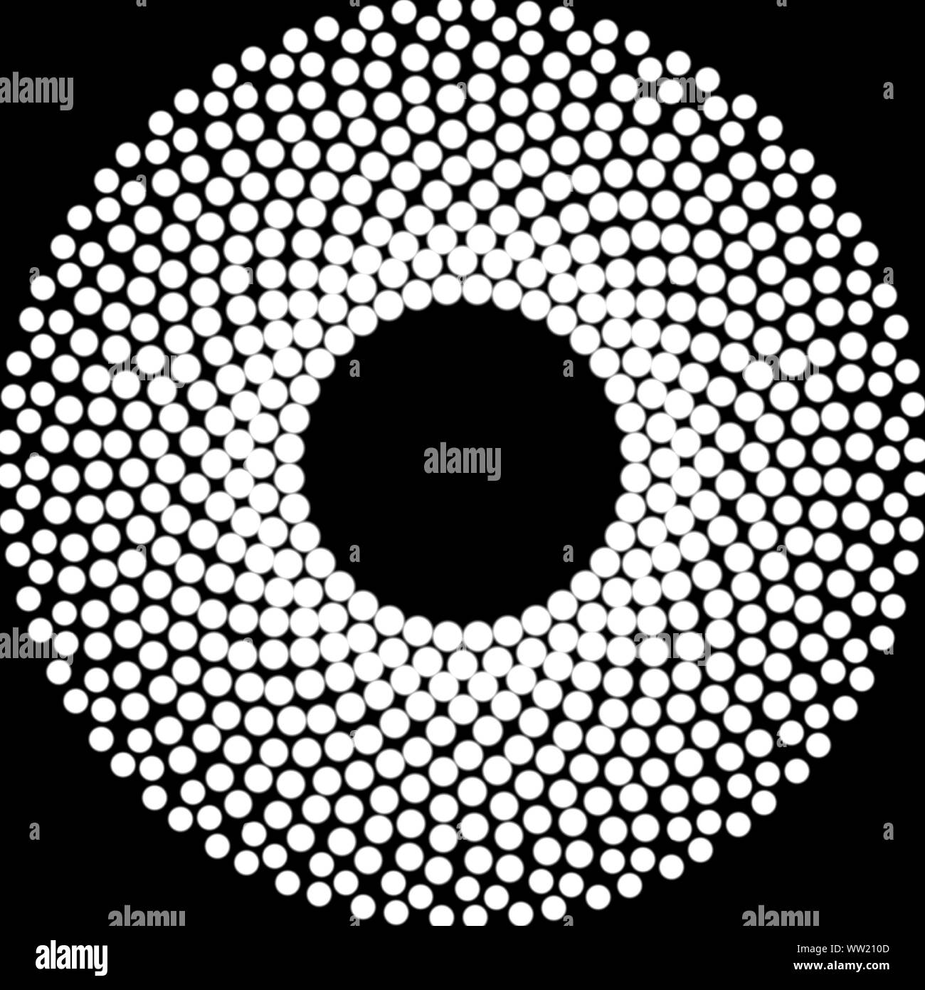 abstract dots circle background design Stock Photo - Alamy