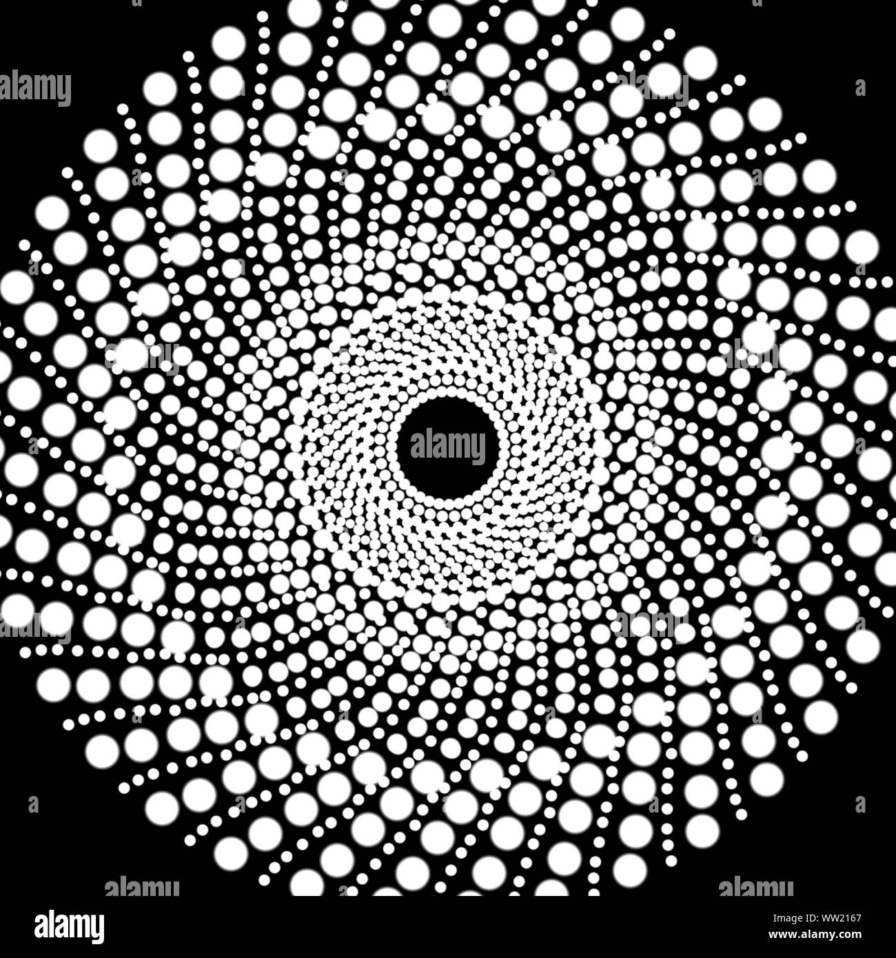 Dots circle Black and White Stock Photos & Images - Alamy